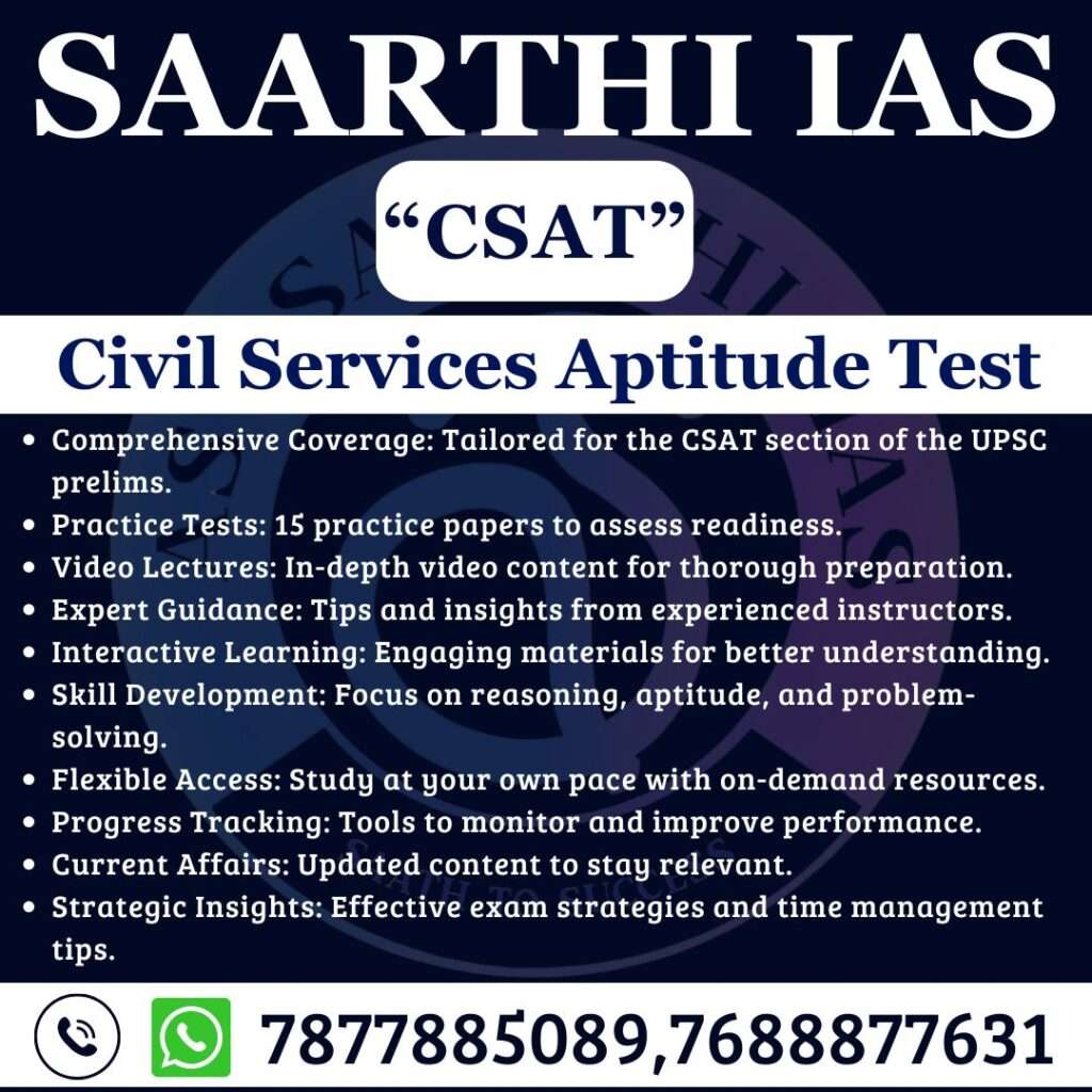 CSAT Batch & Test series targeted module- UPSC IAS PRELIMS