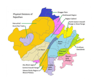 PHYSICAL DIVISIONS OF RAJASTHAN - SAARTHI IAS